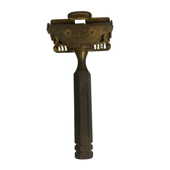 Gem | Accents | Antique Early 90s Gem Brass Single Edge Razor Brookly ...